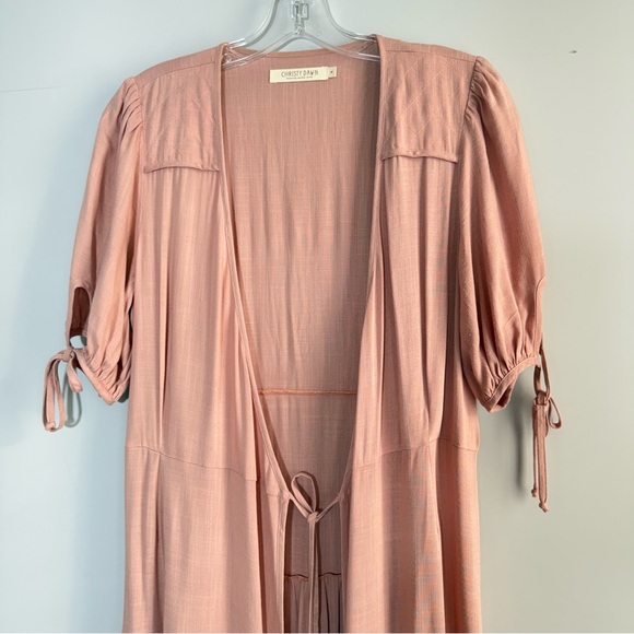 Christy Dawn | Dresses | Christy Dawn Augusta Wrap Dress Blush Puff ...